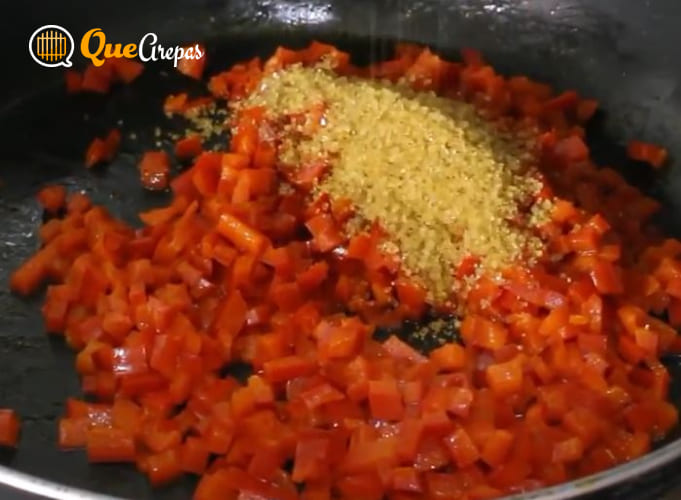 Salsa de Pimentón y queso crema 【 Fácil y rápida